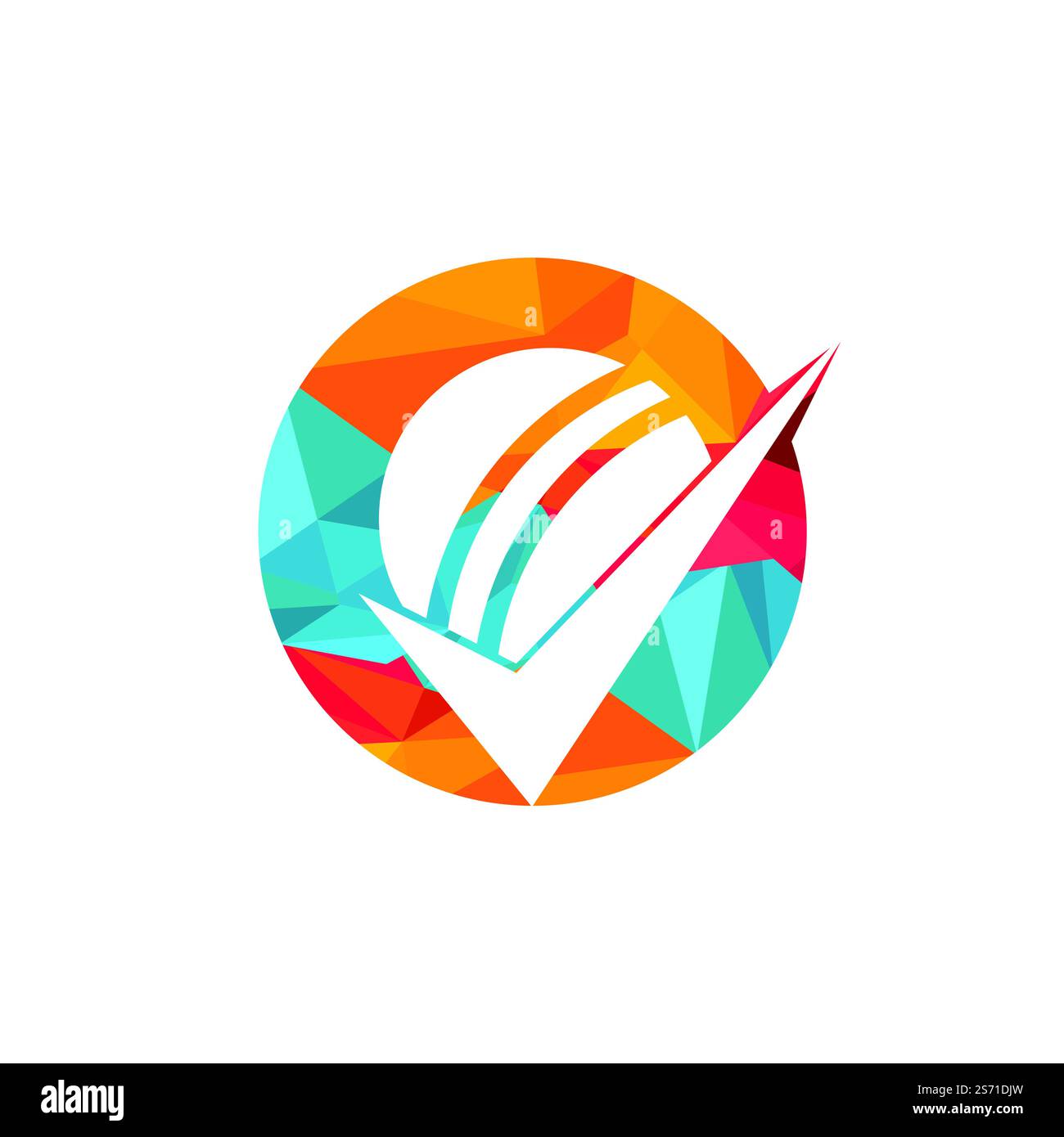 Check Cricket vector logo design. Cricket ball and tick icon logo Stock ...