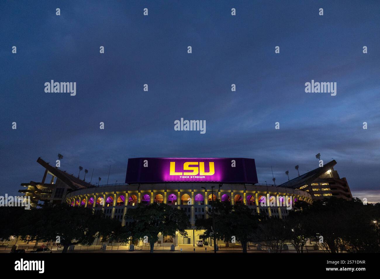 Baton Rouge, LA, USA. 17th Jan, 2025. LSU Tiger Football Stadium before ...