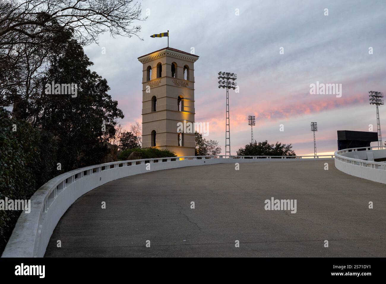 Baton Rouge, LA, USA. 17th Jan, 2025. LSU Tigers' mascot Mike's den ...