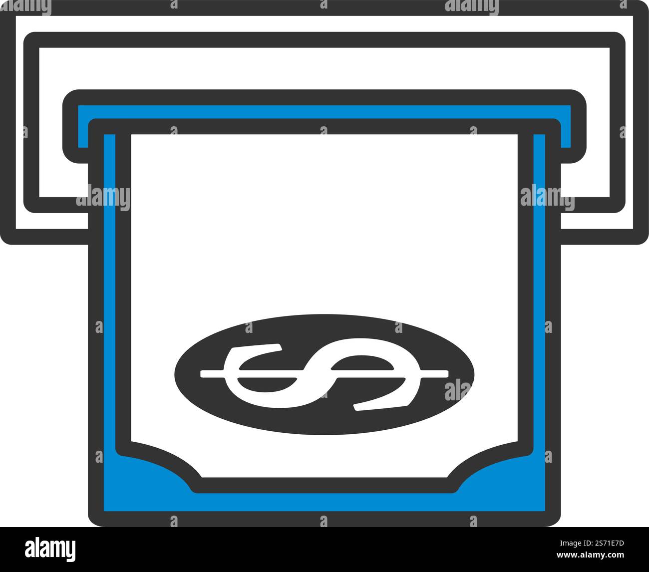 Blank1000x1000rgb. Editable Bold Outline With Color Fill Design. Vector ...