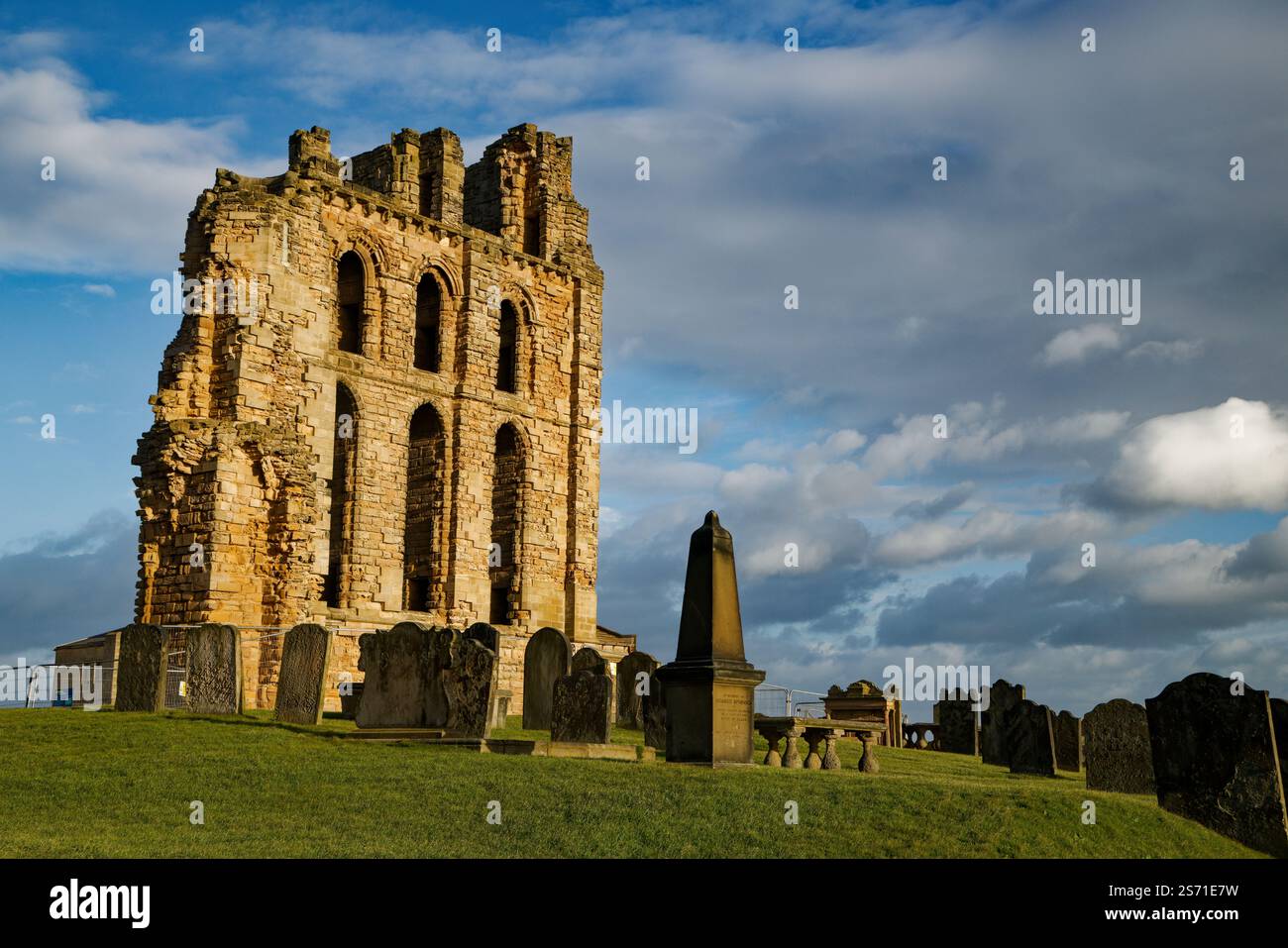 The gaunt and soaring ruins of the Presbytery of Tynemouth Priory ...