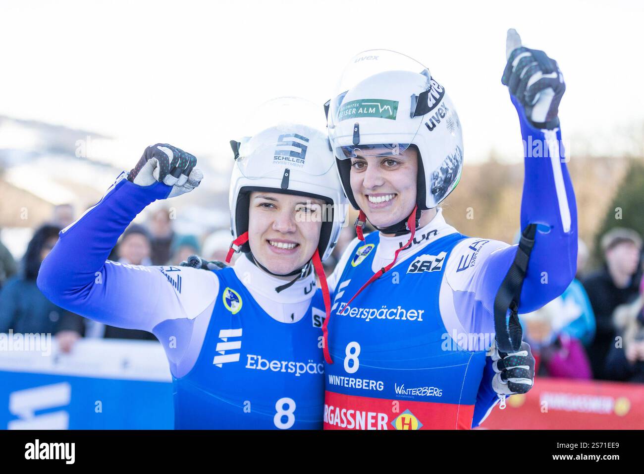 Winterberg, Deutschland. 18th Jan, 2025. Andrea Voetter, Marion ...