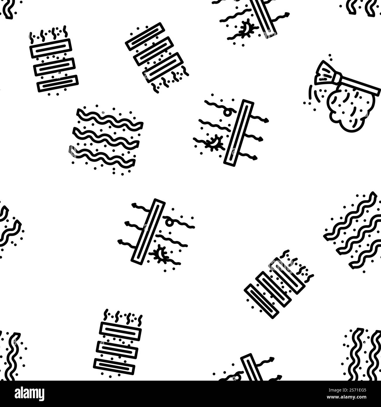 air clean flow freash wind filter vector seamless pattern thin line ...