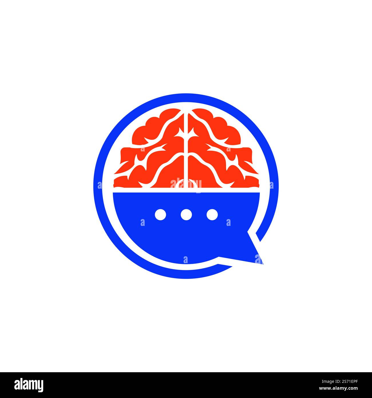 Brain chat vector logo template. Brain Consult logo design concept ...