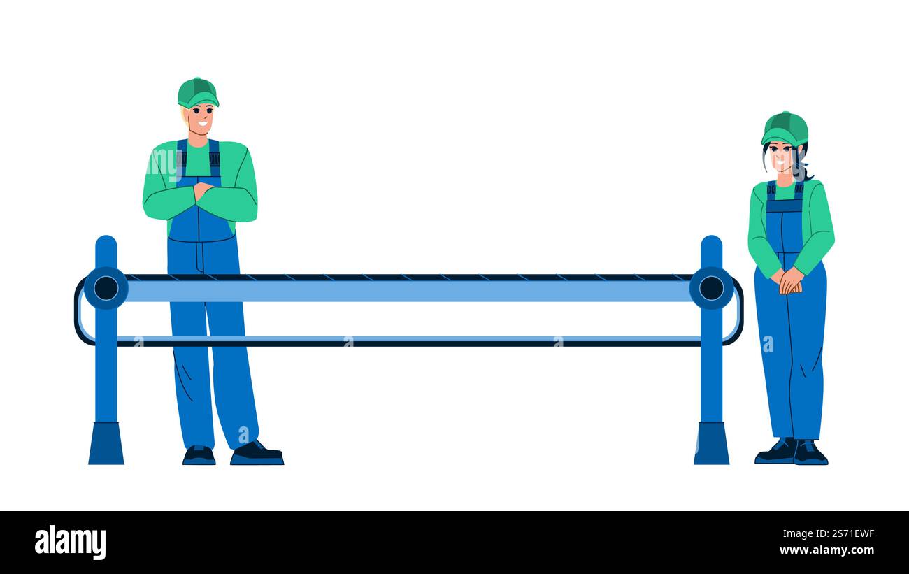 conveyor belt vector. belt factory, box warehouse, technology ...