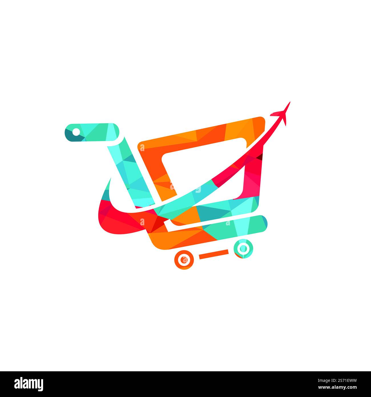 Travel cart vector logo design. Travel Shop logo design template Stock ...