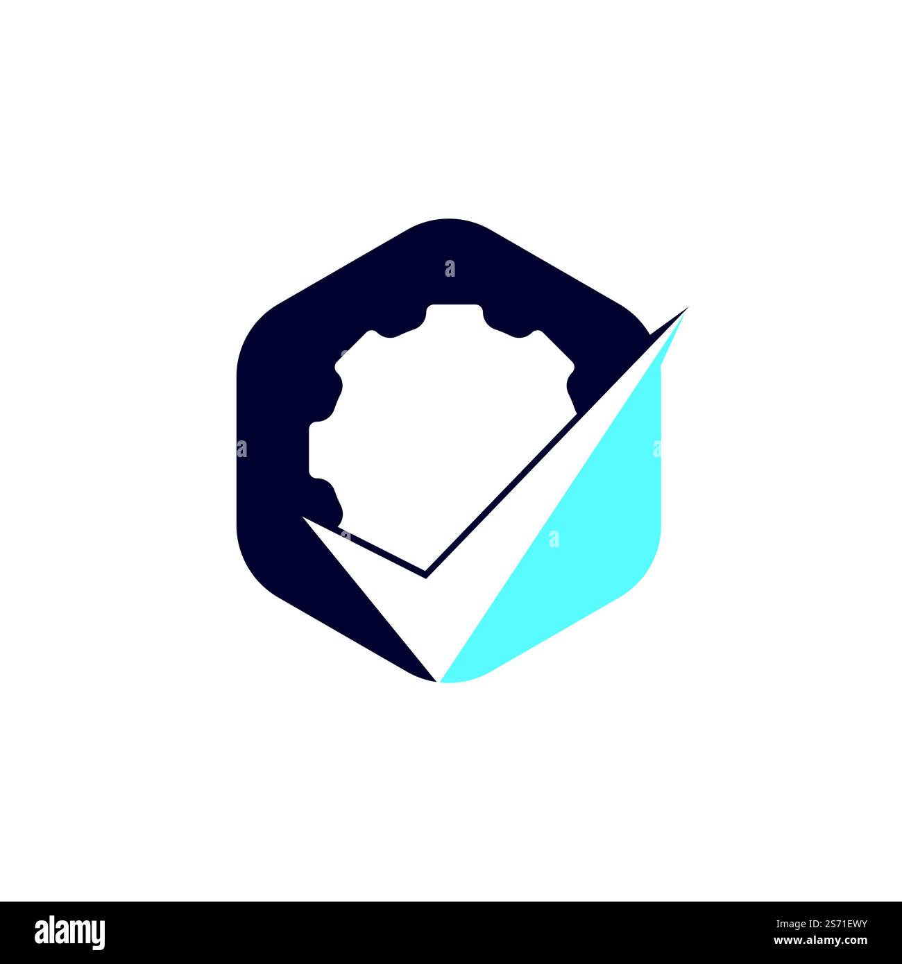 Check gear vector logo design. Checking logo concept design Stock ...