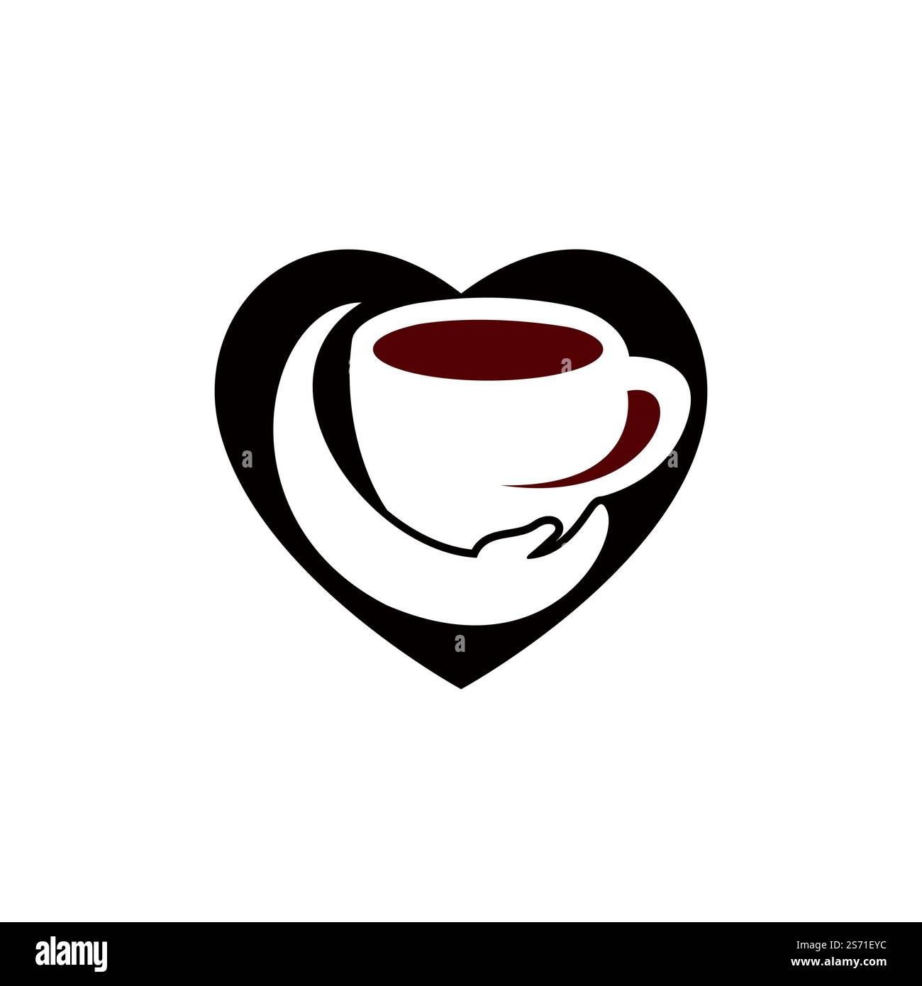 Coffee beans logo social Stock Vector Images - Alamy