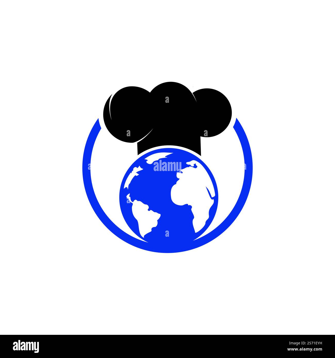Global chef vector logo design. Cooking planet vector logo design ...
