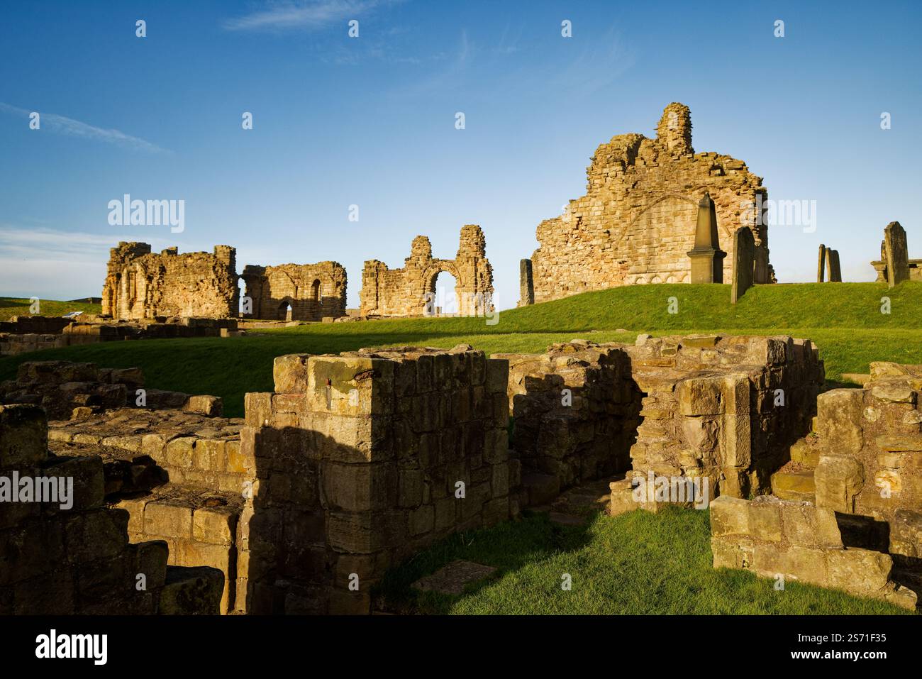 The ruins of Tynemouth Priory, Newcastle, England Stock Photo - Alamy