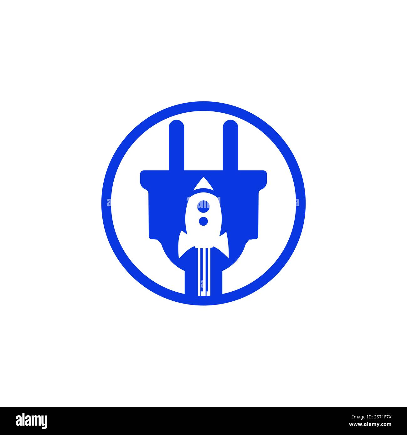 Electric plug and rocket vector logo design. Fast charging logo design ...