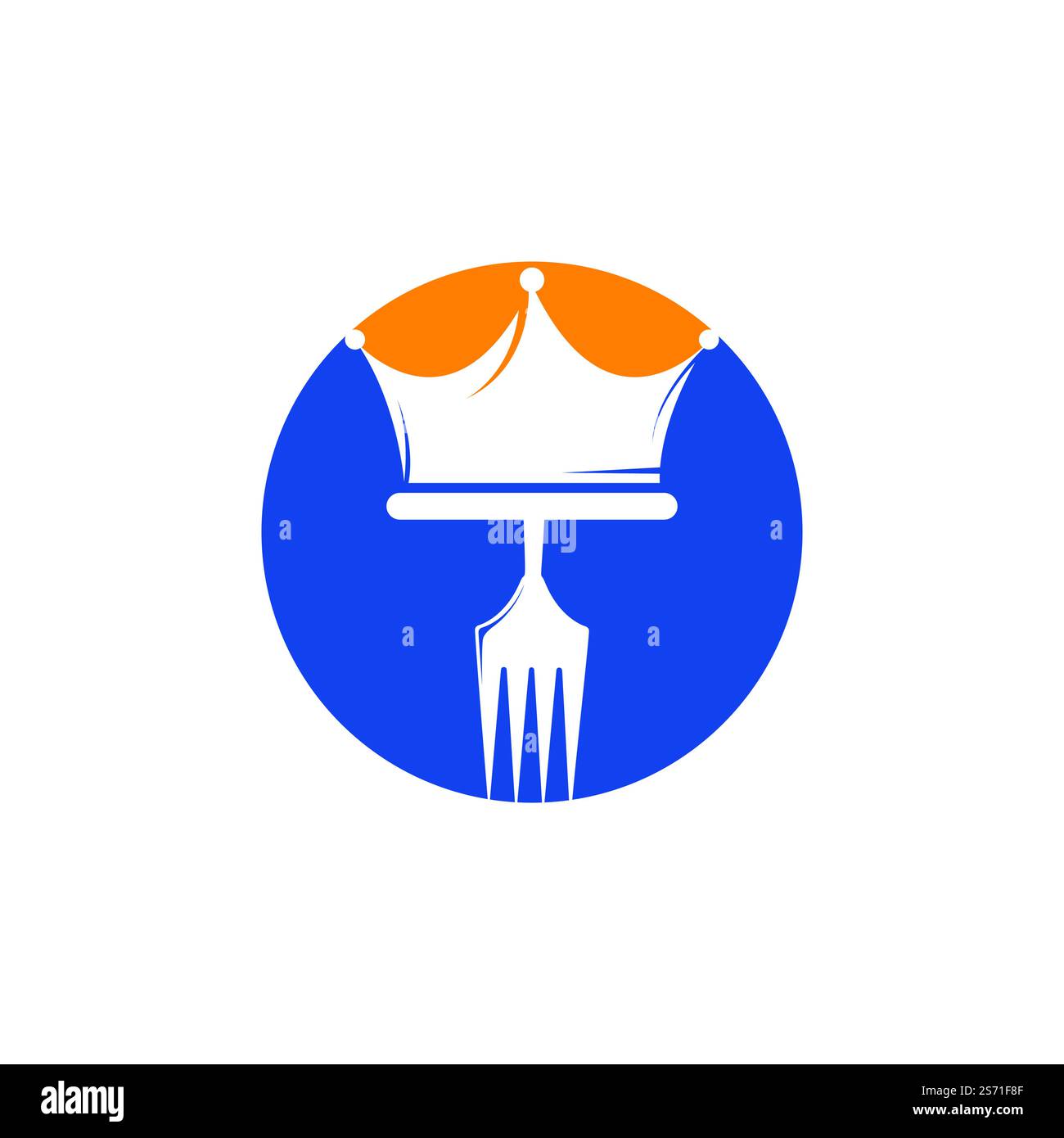 King Food vector logo design. Fork with crown for Restaurant logo ...
