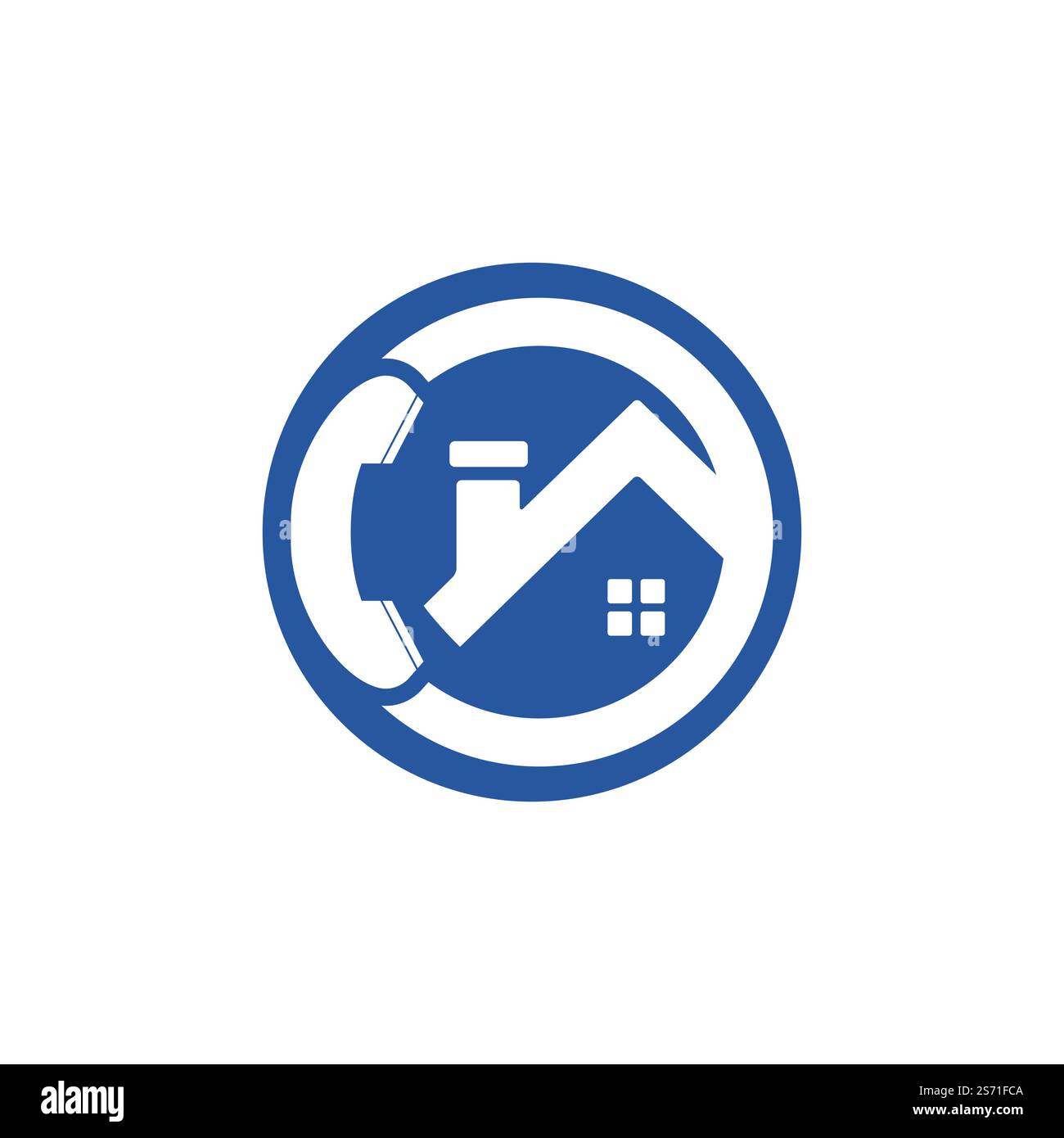 Home call logo design template Stock Vector Image & Art - Alamy