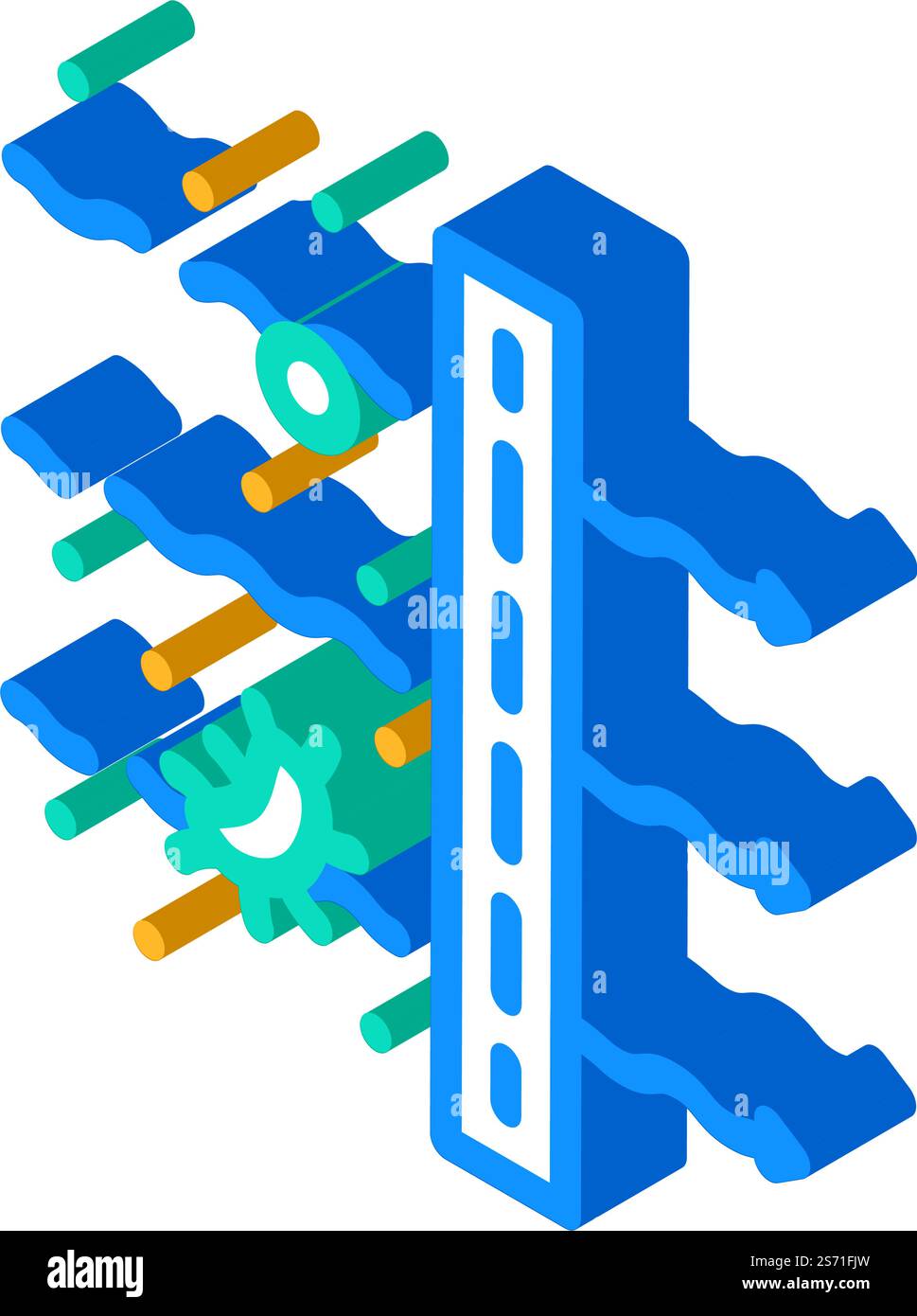 virus filtration isometric icon vector. virus filtration sign. isolated ...