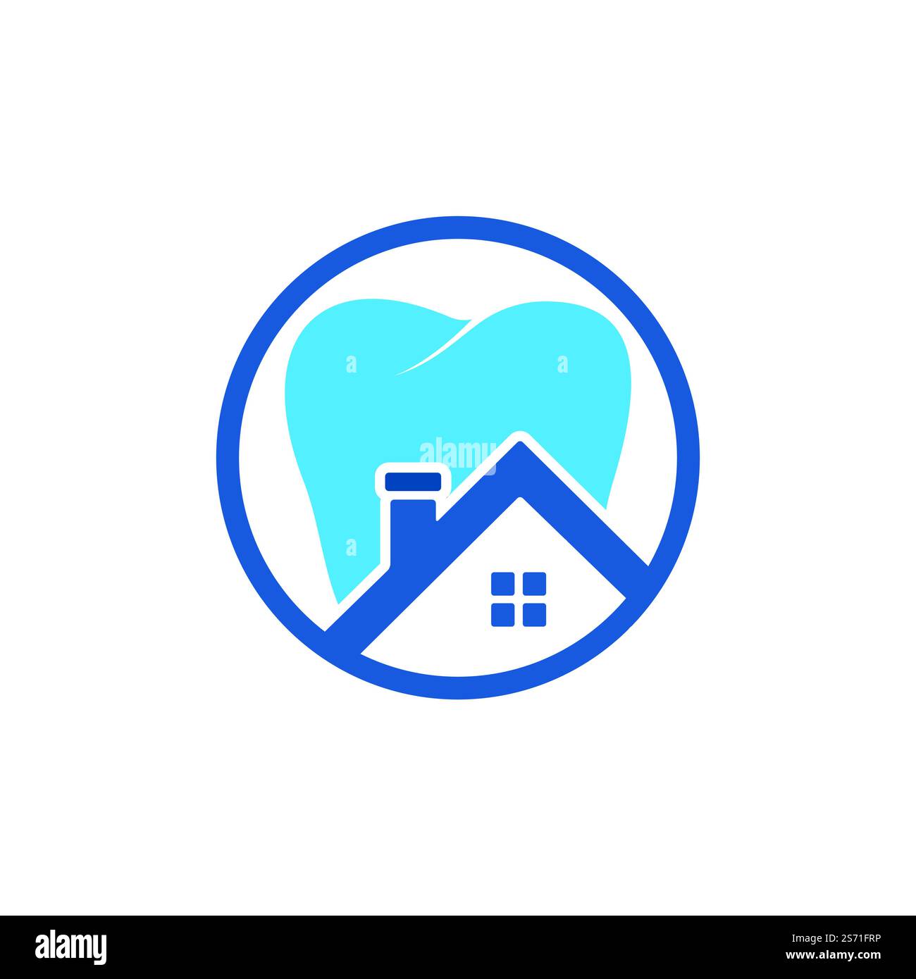 Tooth house vector logo design. Dental house icon logo design Stock ...