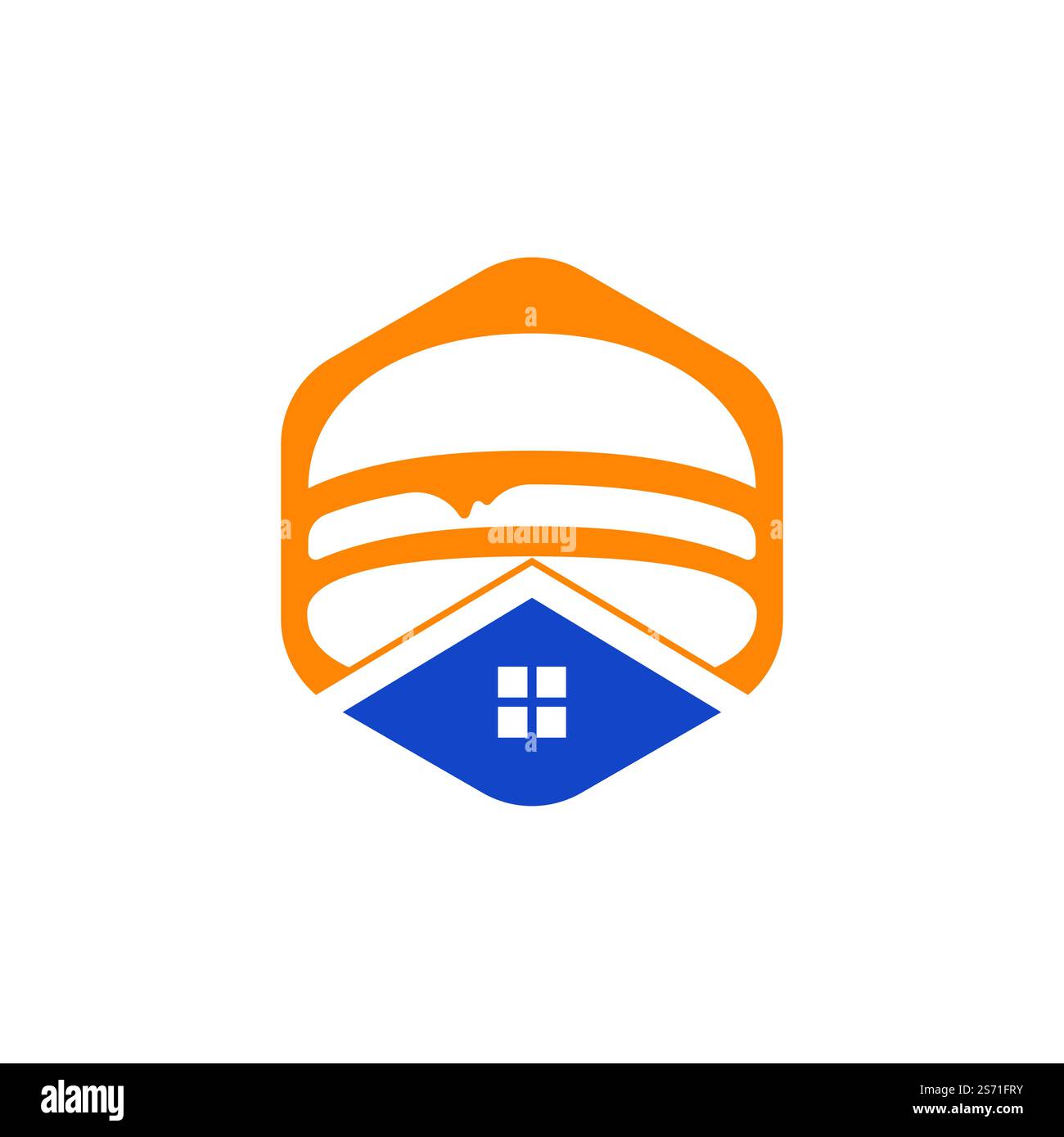 Burger house vector logo design. American classic burger house logo ...