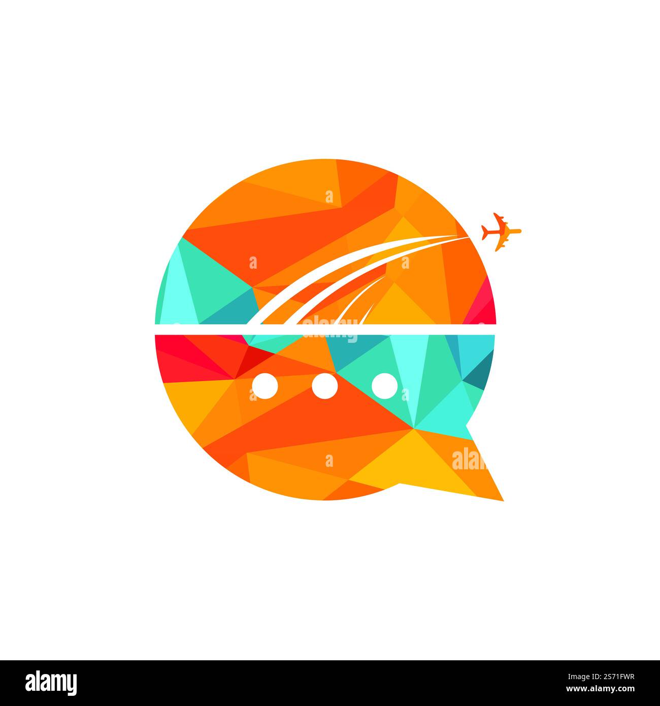 Travel chat vector logo design template Stock Vector Image & Art - Alamy