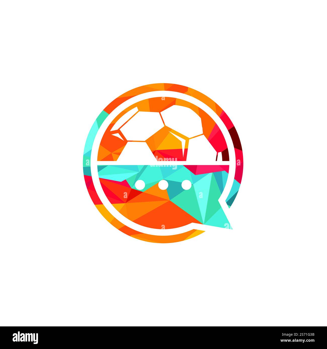 Football Talk vector logo design. Sports chat vector logo design ...