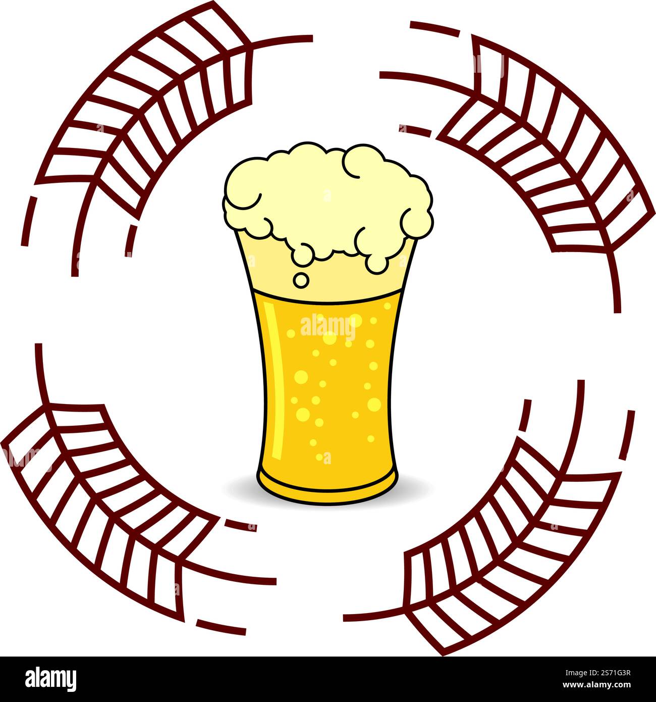 Beer craft logo vector illustration flat design template Stock Vector ...
