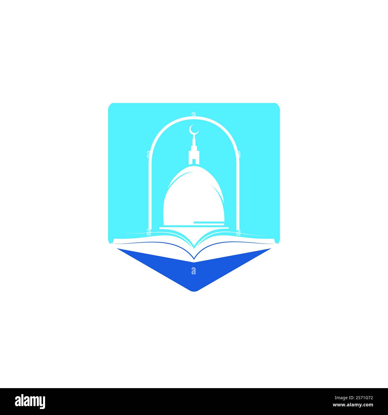Islamic school vector logo design. Muslim learning logo template Stock ...