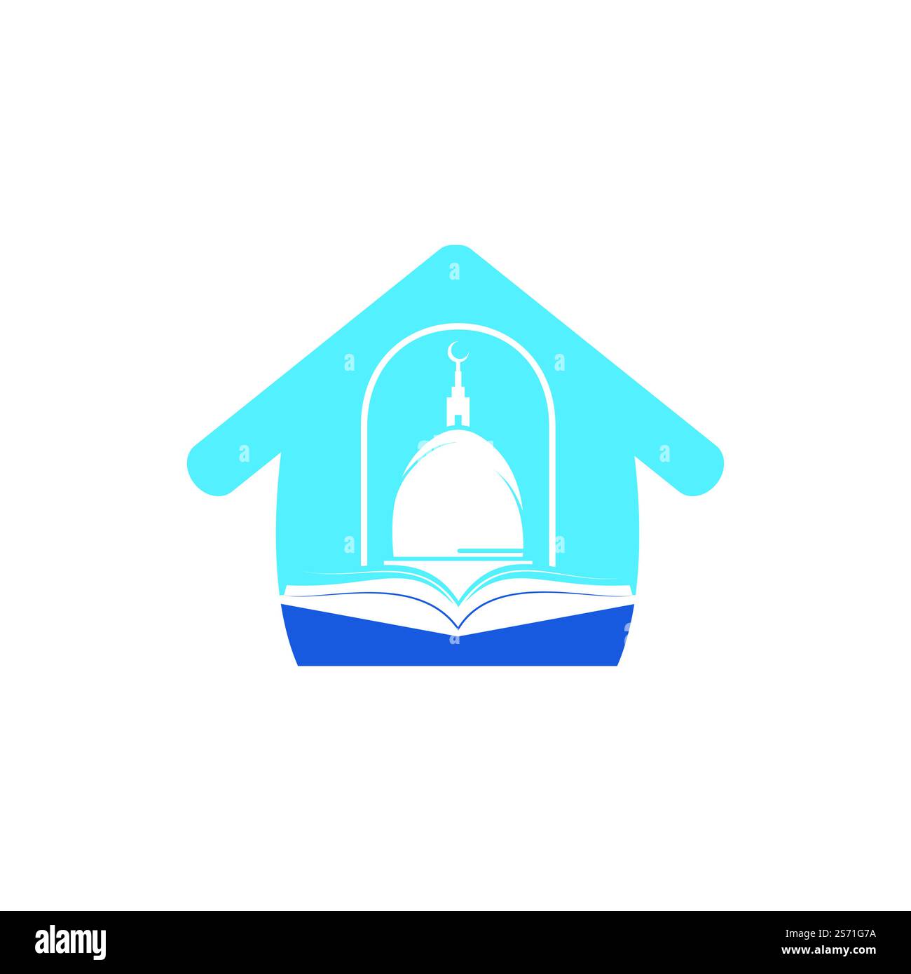 Islamic school vector logo design. Muslim learning logo template Stock ...