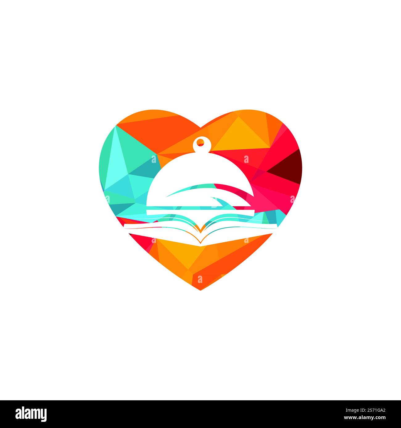 Food education vector logo design. Cooking food nutrition study ...