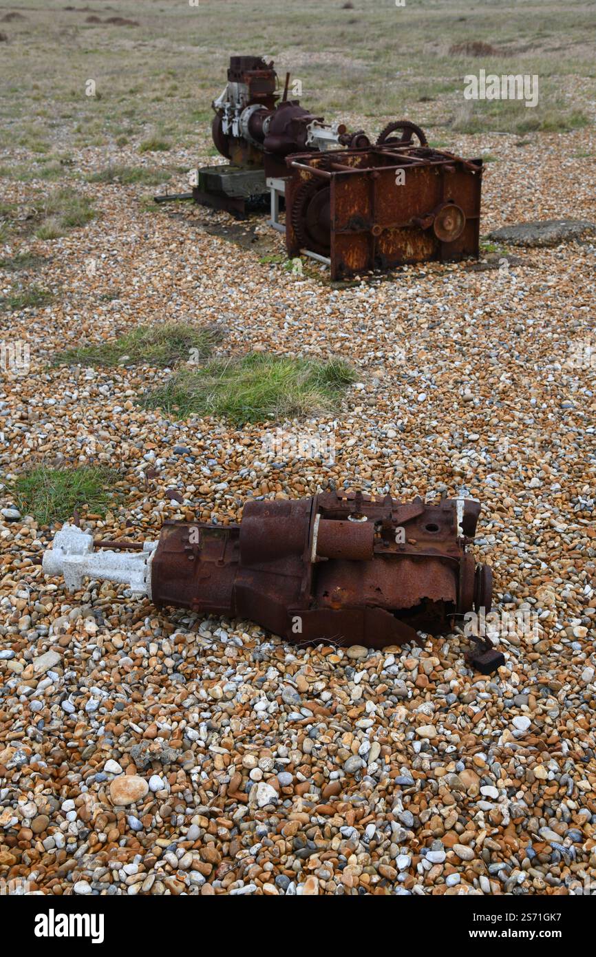 Rusty old boat engines Stock Photo - Alamy