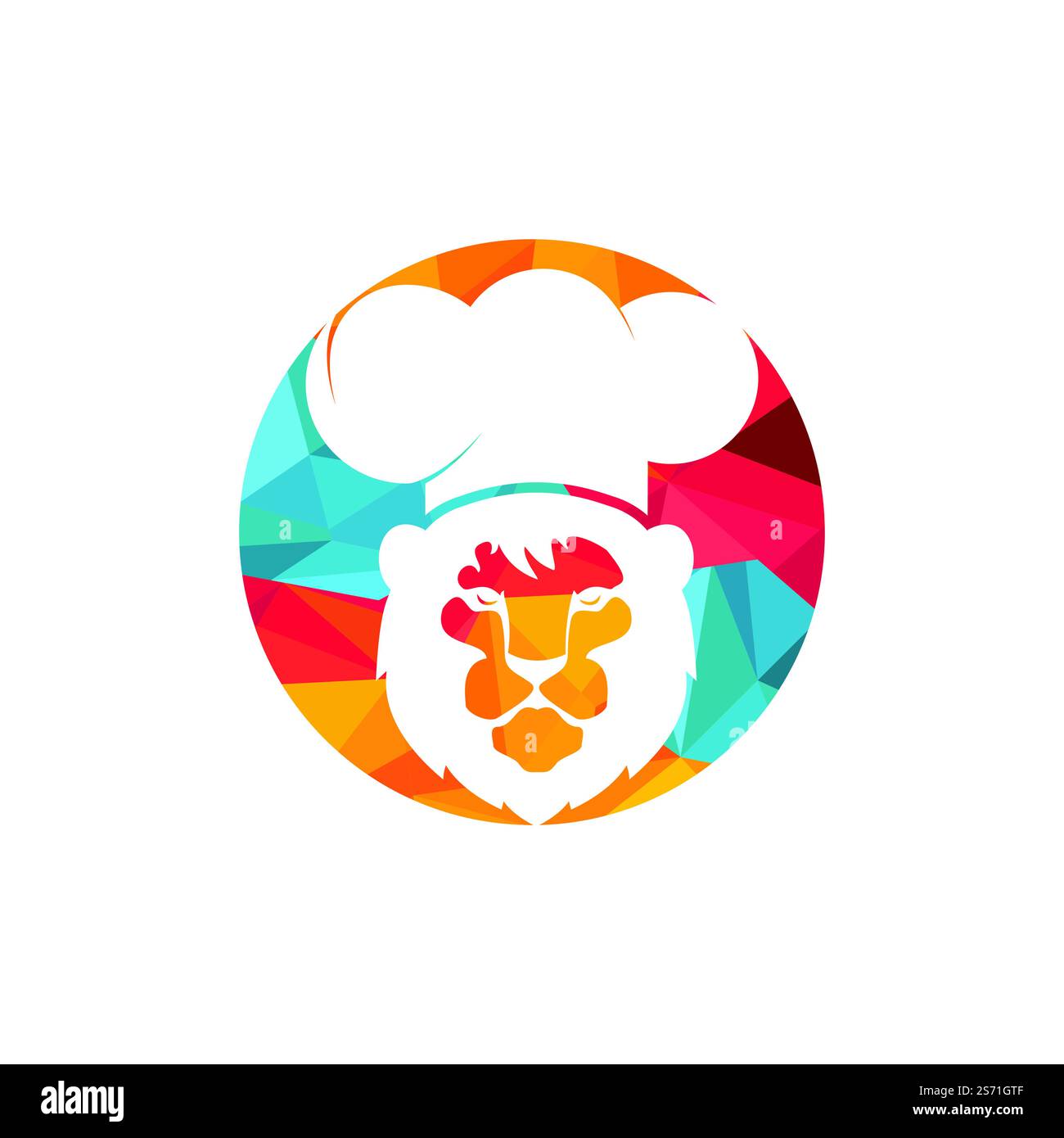 Chef lion vector logo design template. Food restaurant logo concept ...