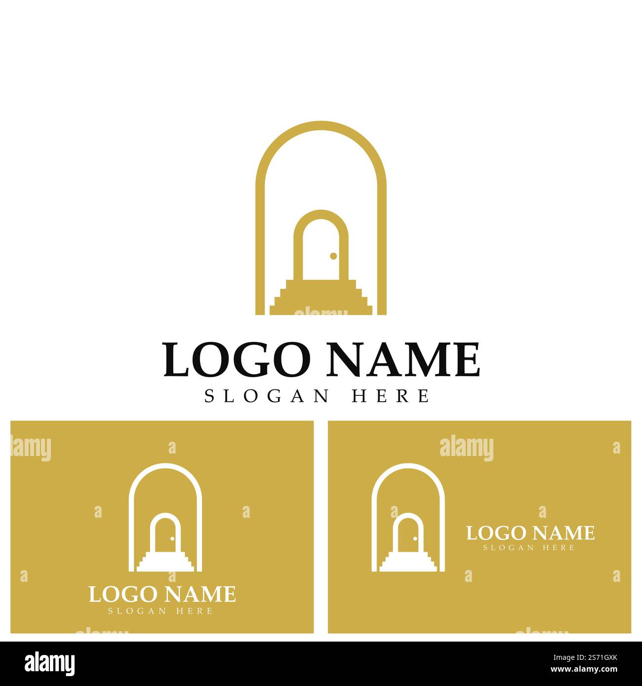 niche door window shape logo vector icon illustration Stock Vector ...