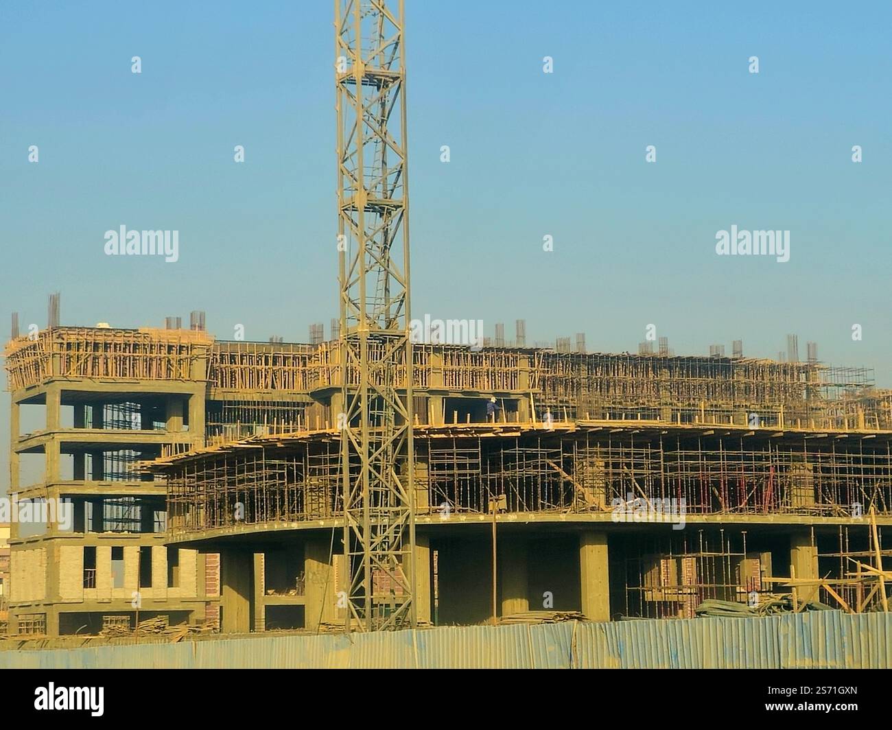 Cairo, Egypt, December 23 2024: A new high rise of residential ...