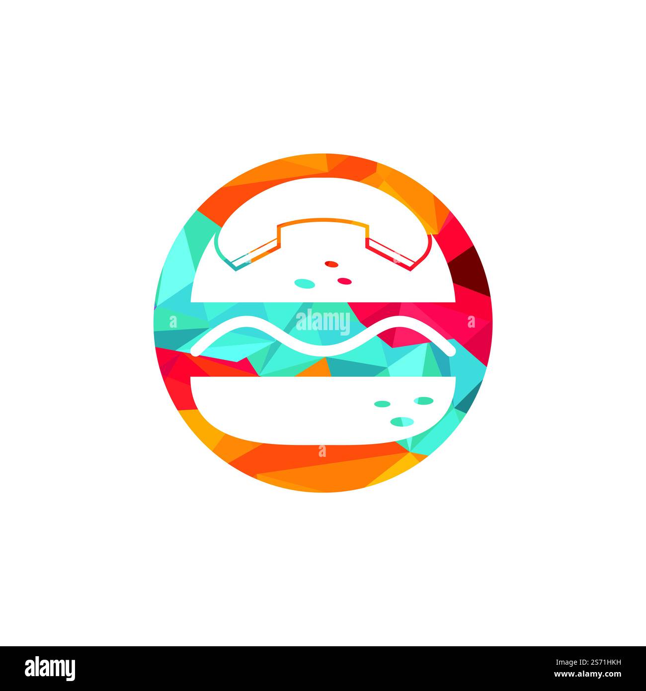 Food call logo design. Burger delivery logo concept. Hamburger and ...