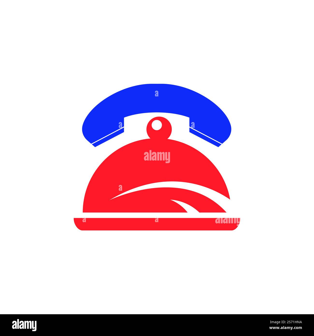 Call food vector logo design. Food delivery service logo concept Stock ...