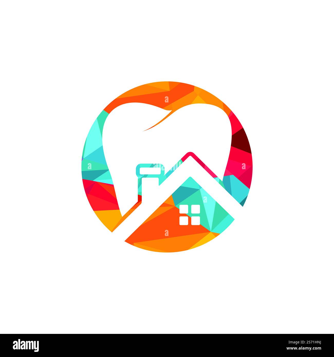 Tooth house vector logo design. Dental house icon logo design Stock ...