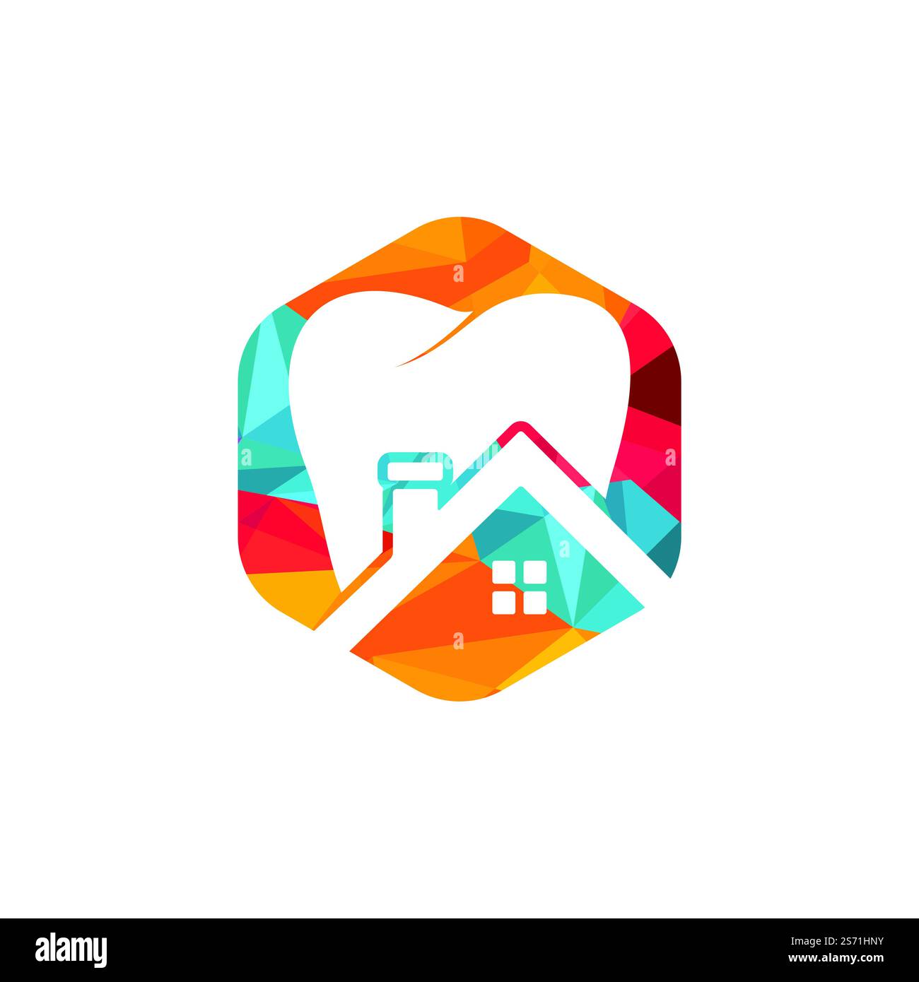 Tooth house vector logo design. Dental house icon logo design Stock ...
