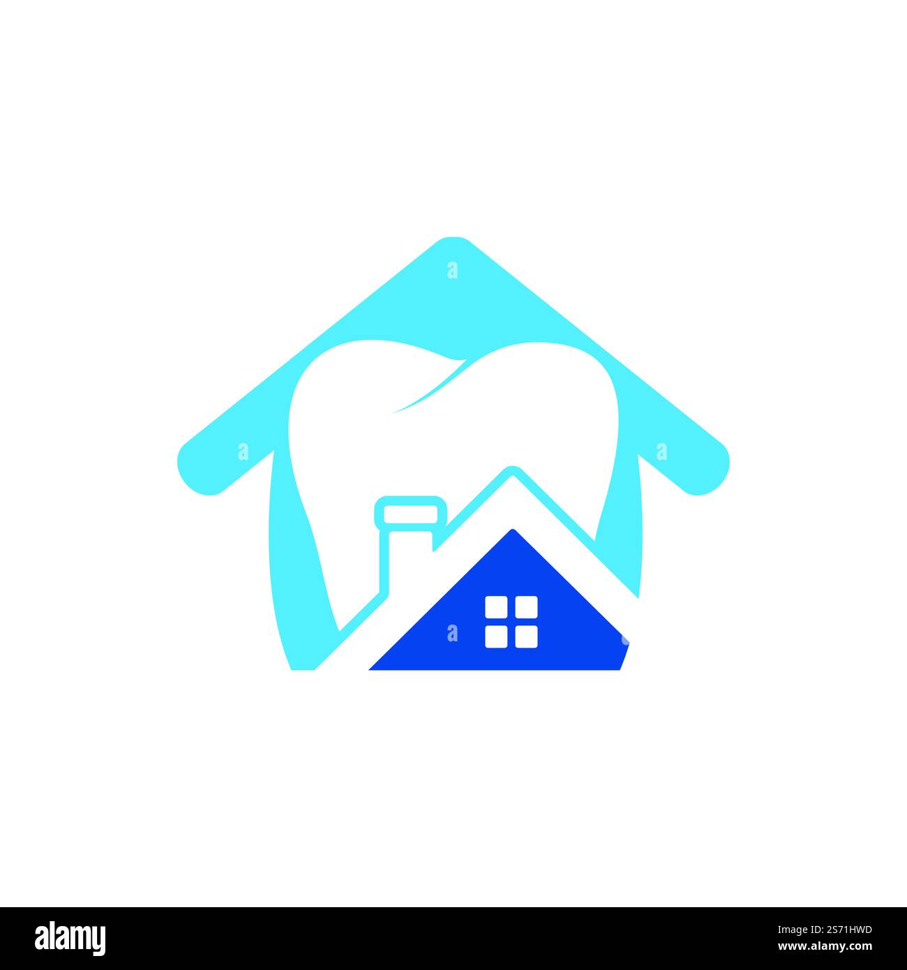Tooth house vector logo design. Dental house icon logo design Stock ...