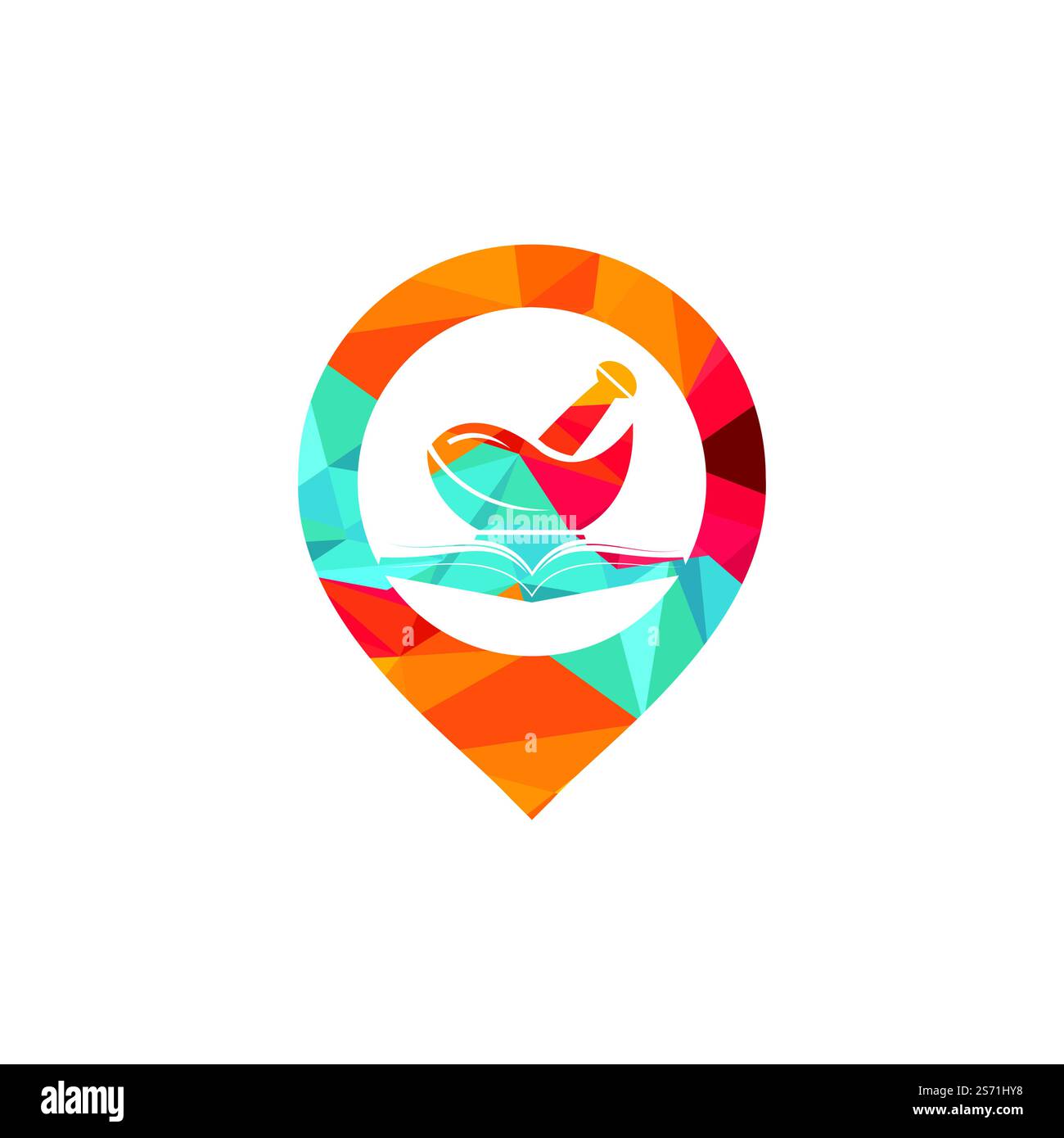 Pharmacy book vector logo design. Medical study logo design concept ...