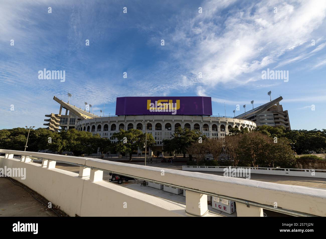 January 17, 2025: LSU Tiger Football Stadium before the NCAA gymnastics ...