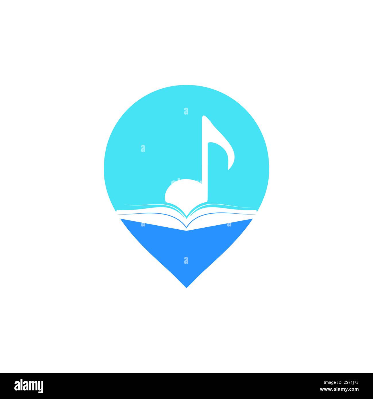 Music book vector logo design. Book and music note icon design Stock ...