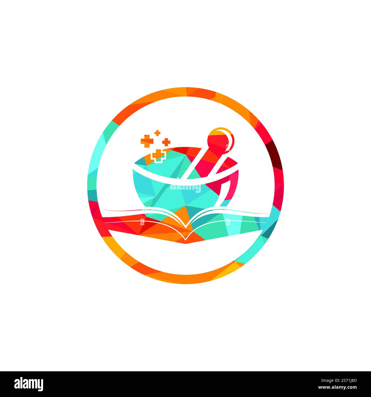 Pharmacy book vector logo design. Medical study logo design concept ...