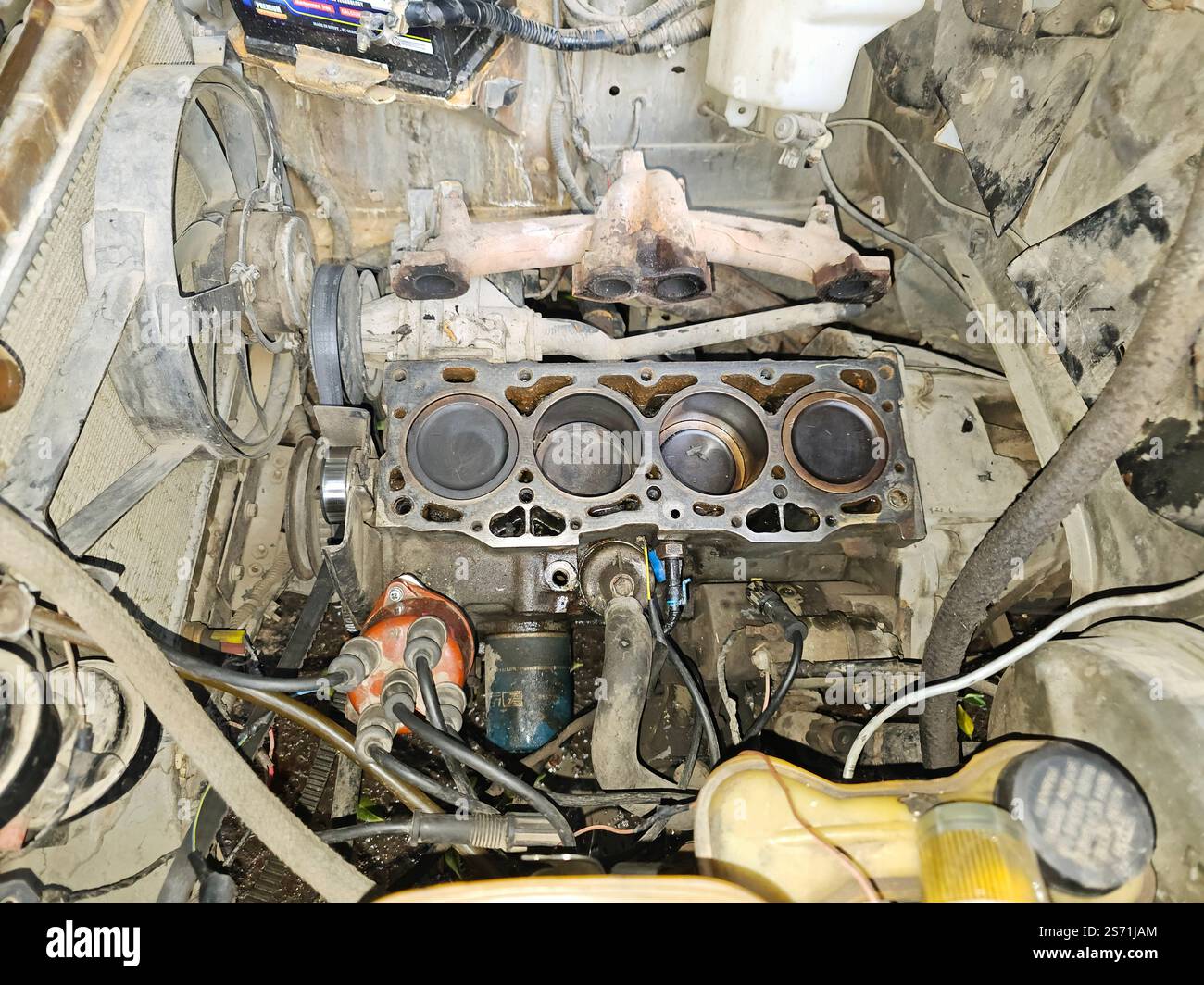 Cairo, Egypt, December 26 2024: maintenance of automotive internal ...