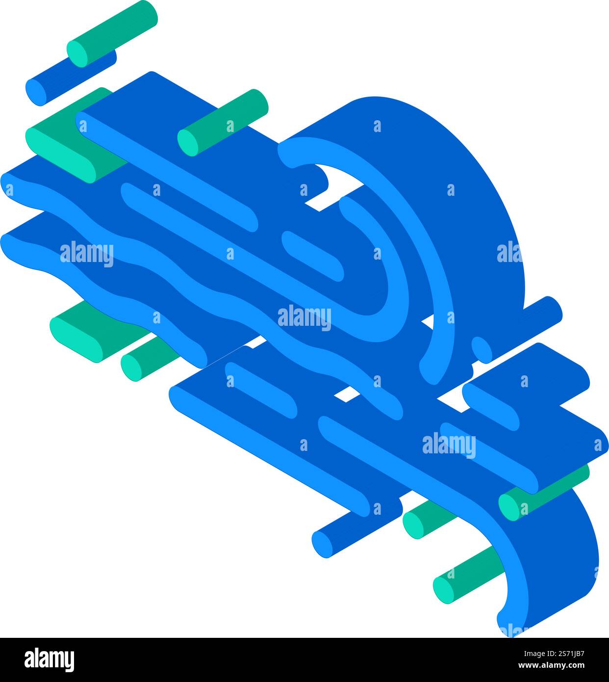 stream air isometric icon vector. stream air sign. isolated symbol ...