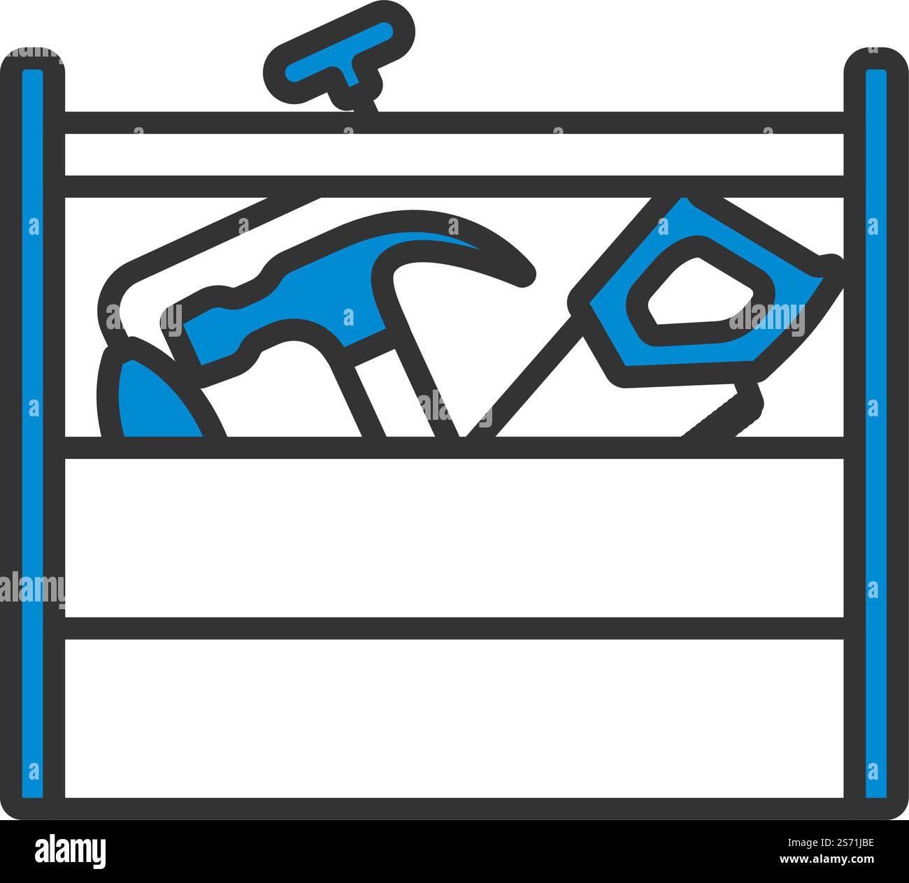 Retro Tool Box Icon. Editable Bold Outline With Color Fill Design ...