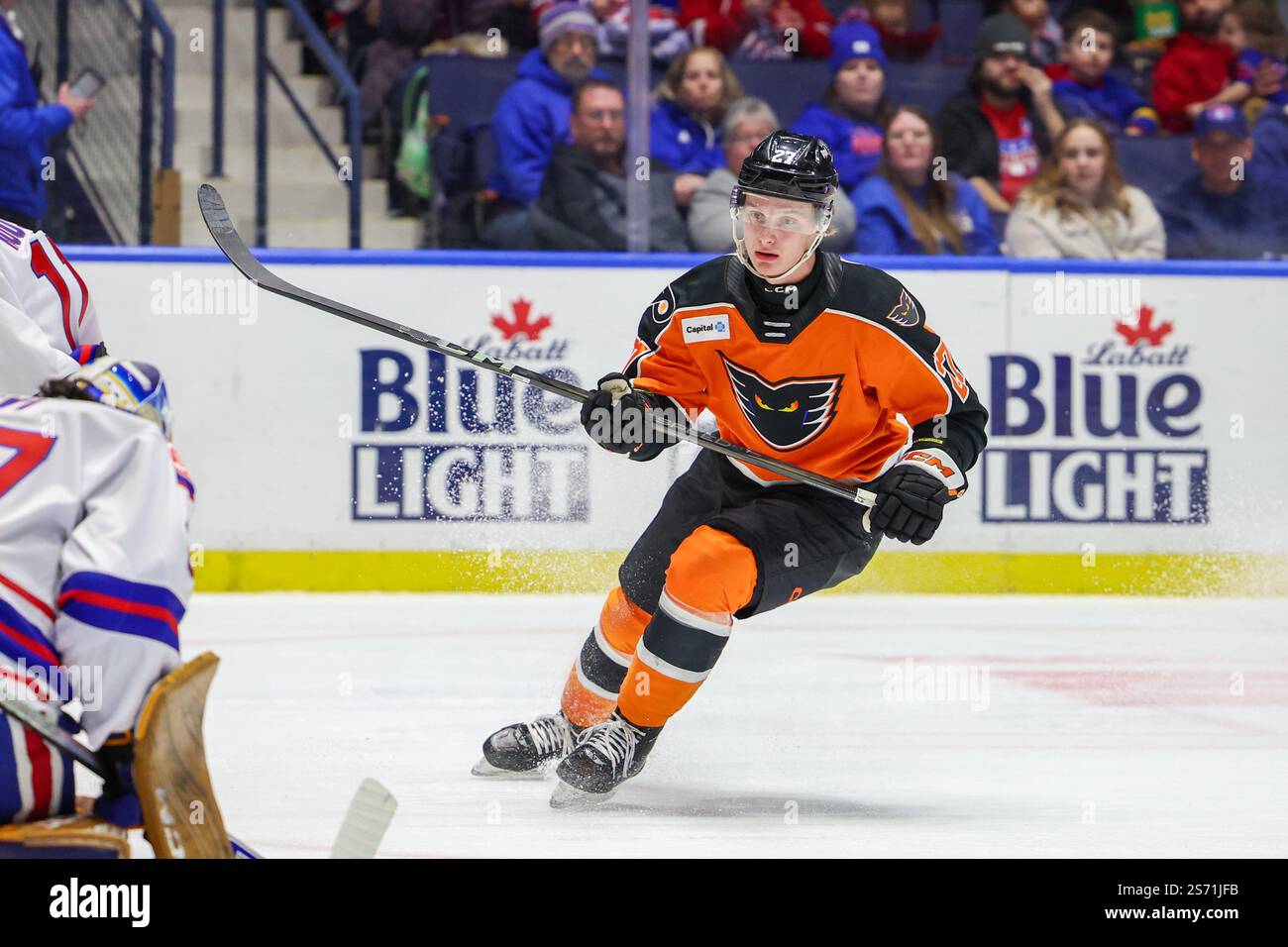 Rochester, New York, USA. 17th Jan, 2025. Lehigh Valley Phantoms ...