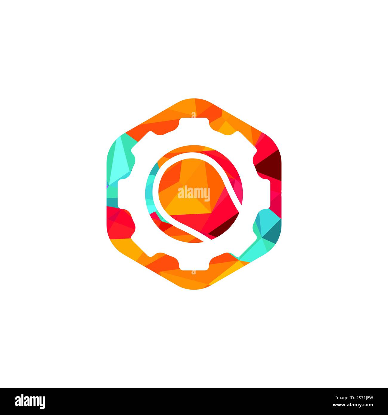 Tennis Gear vector logo design template. Unique tennis and industrial ...