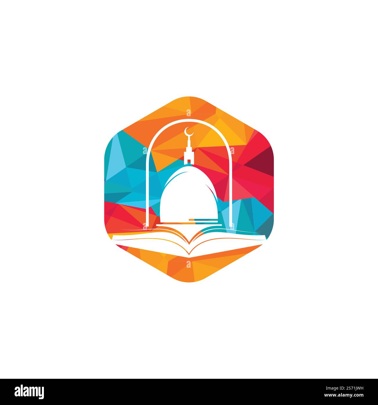Islamic school vector logo design. Muslim learning logo template Stock ...