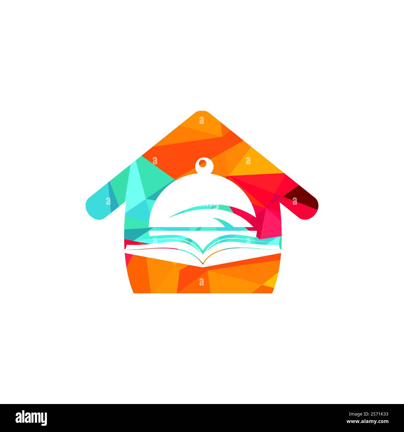 Food education vector logo design. Cooking food nutrition study ...