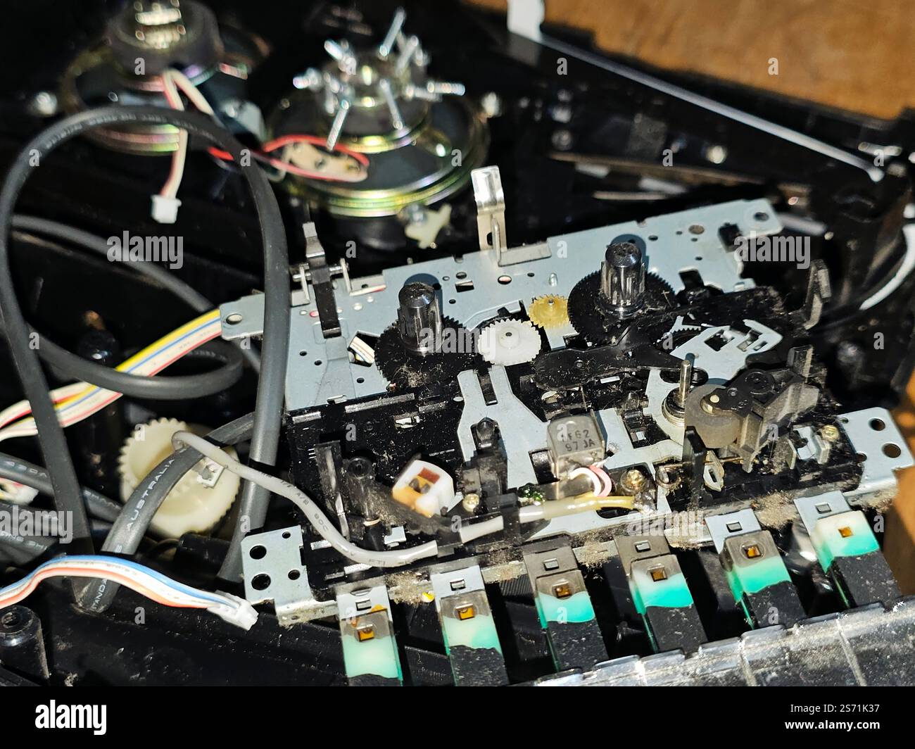 Cairo, Egypt, December 29 2024: Maintenance of an old Sony radio ...