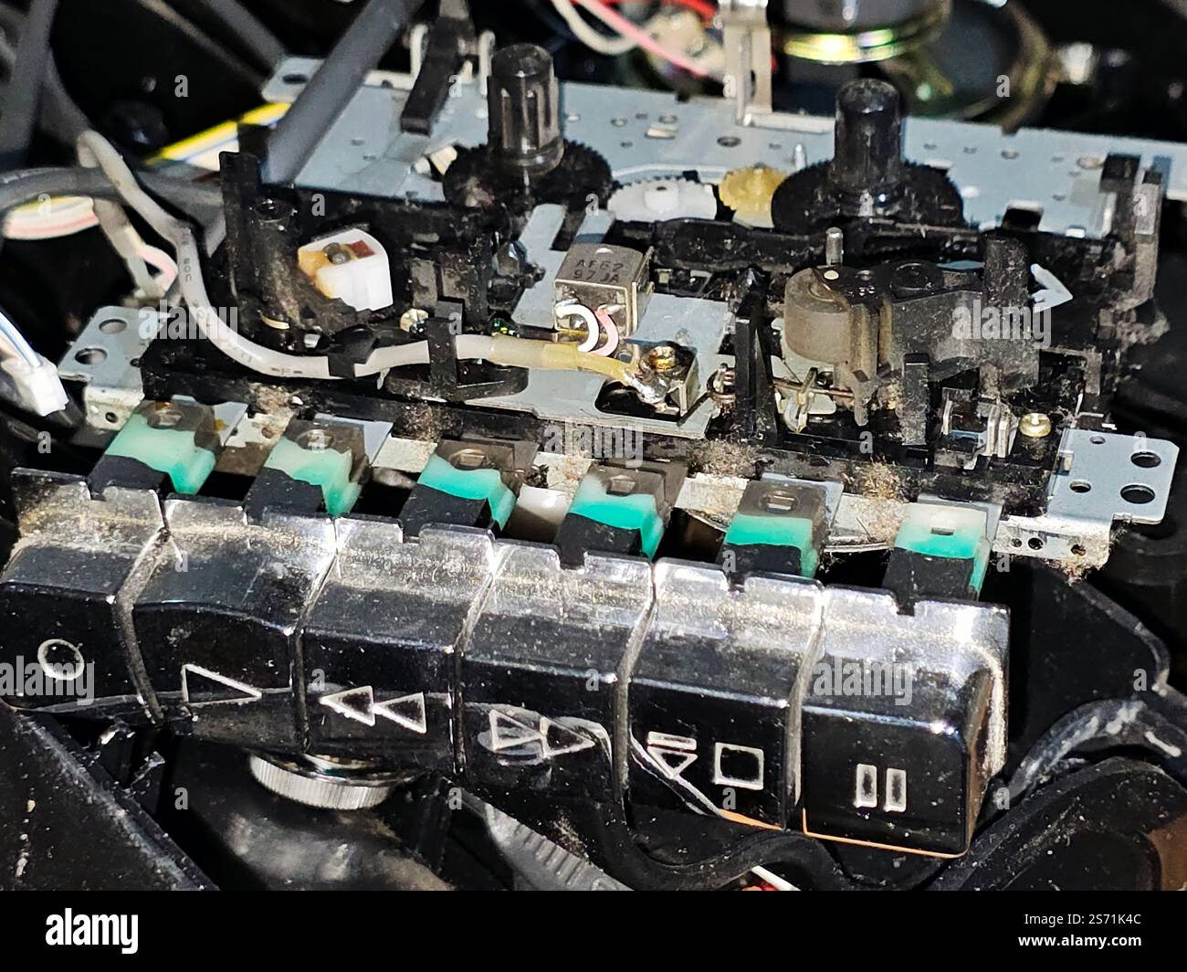 Cairo, Egypt, December 29 2024: Maintenance of an old Sony radio ...
