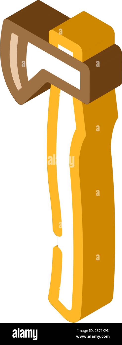 hudson bay axe hatchet isometric icon vector. hudson bay axe hatchet ...