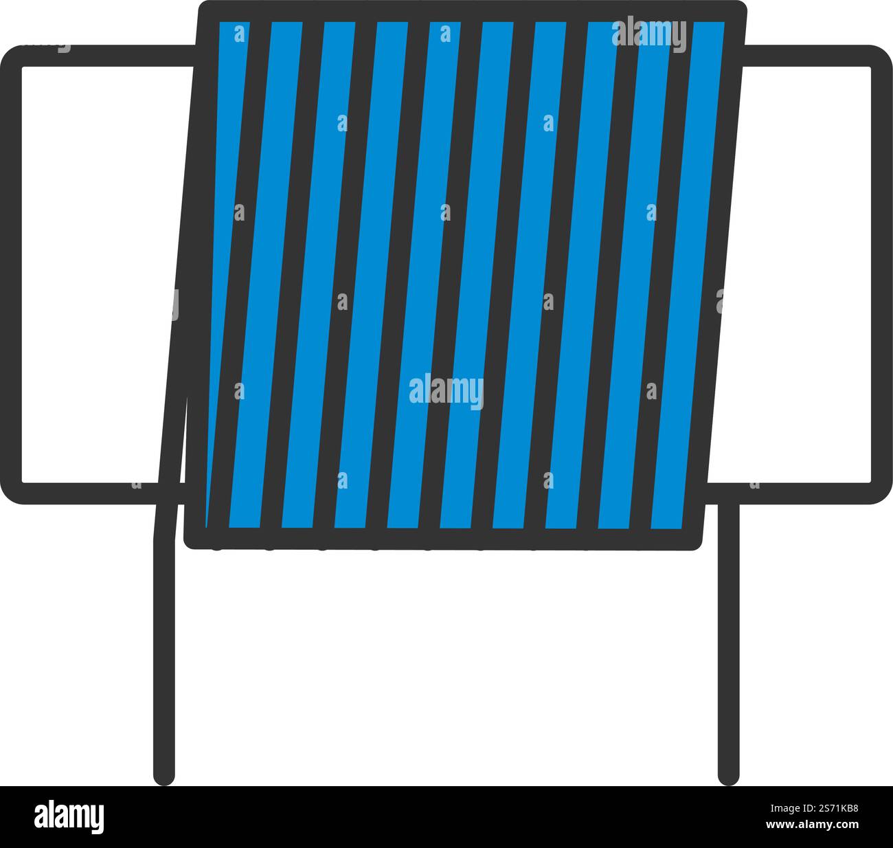 Inductor Coil Icon. Editable Bold Outline With Color Fill Design ...